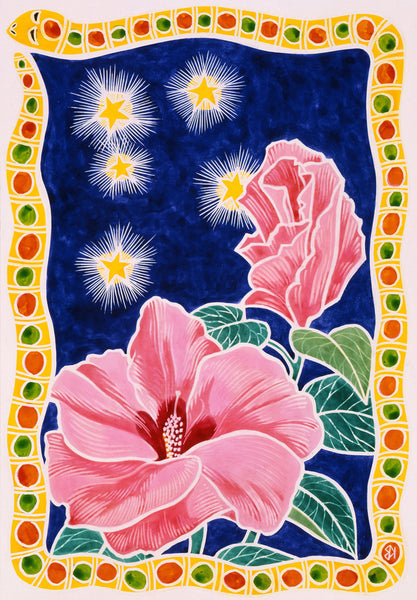 Desert Rose Starry Night – Kate Burness Art